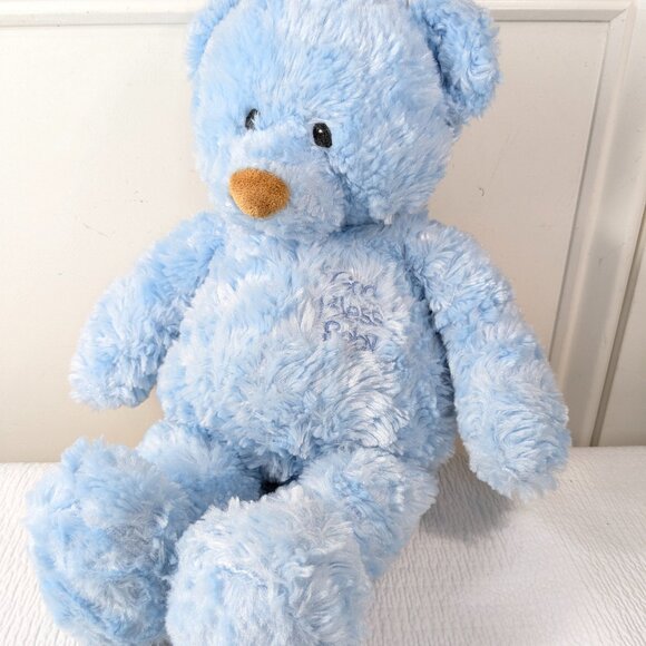 Gund | Toys | Baby Gund God Bless Baby Praise Blue Teddy Bear Plush ...
